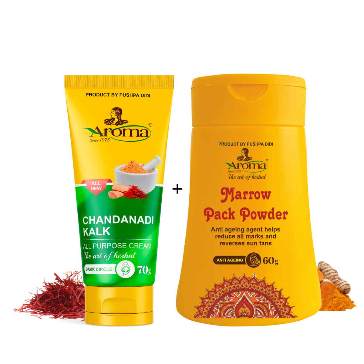 Aroma Chandanadi Kalk + Marrow Pack Powder | Trusted Brand Since 1975